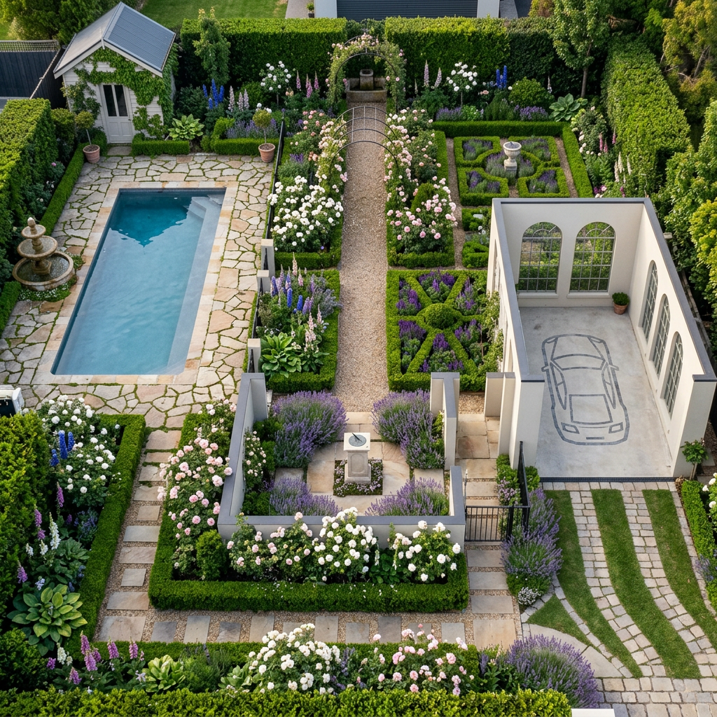 Classic Garden Landscape Design #HVSG | ArchitectGPT